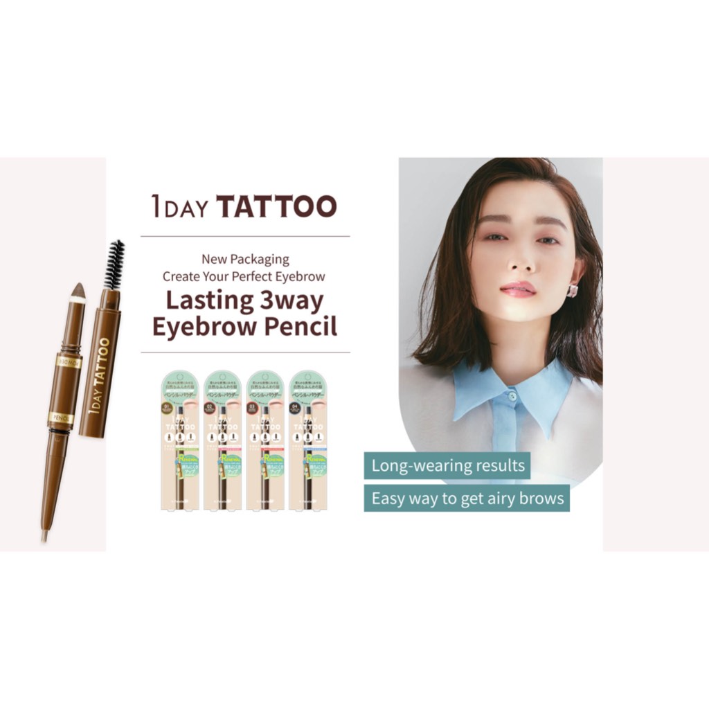 K-Palette 1Day Tattoo Eyebrow 3-Way Type Powder | Shopee Philippines