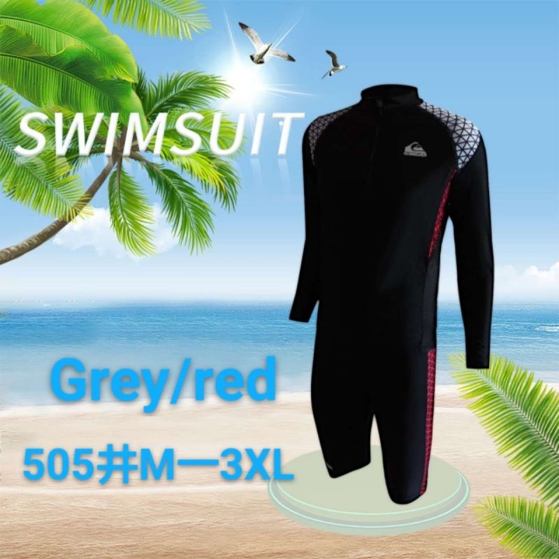 quicksilver swimwear sunscreen long sleeve suit w/shorts for men ...