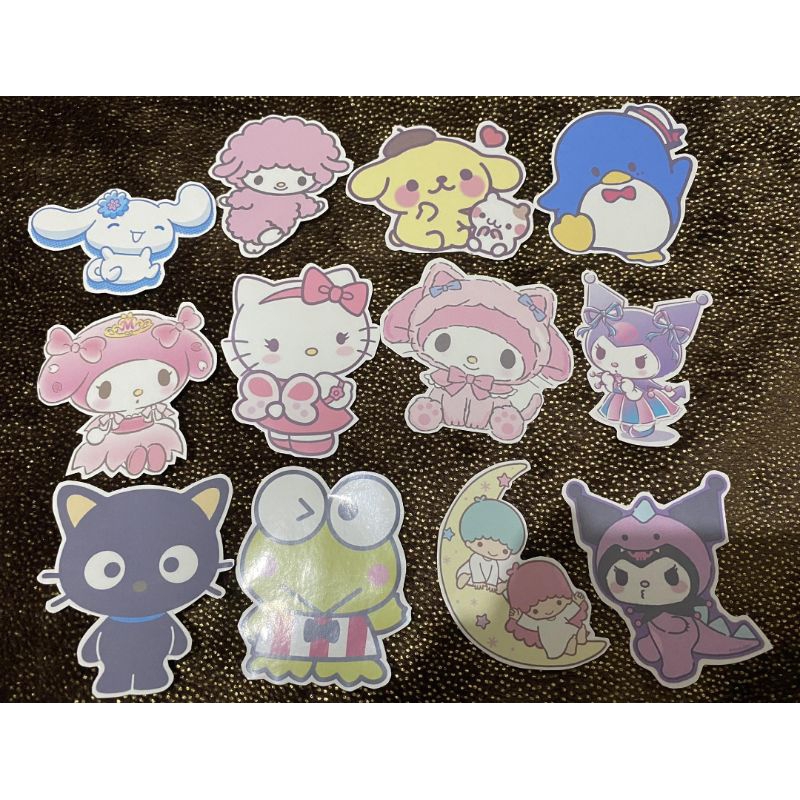 12pcs Sanrio Chibi Stickers Matte Paper | Shopee Philippines