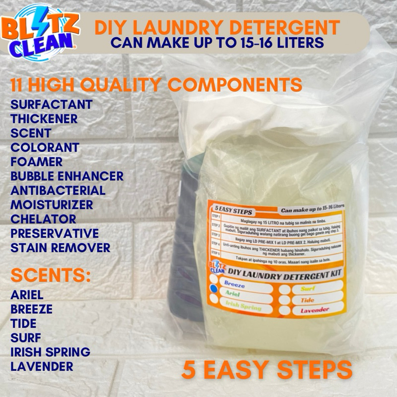 Liquid Detergent DIY Kit 15 Liters Yield | Shopee Philippines