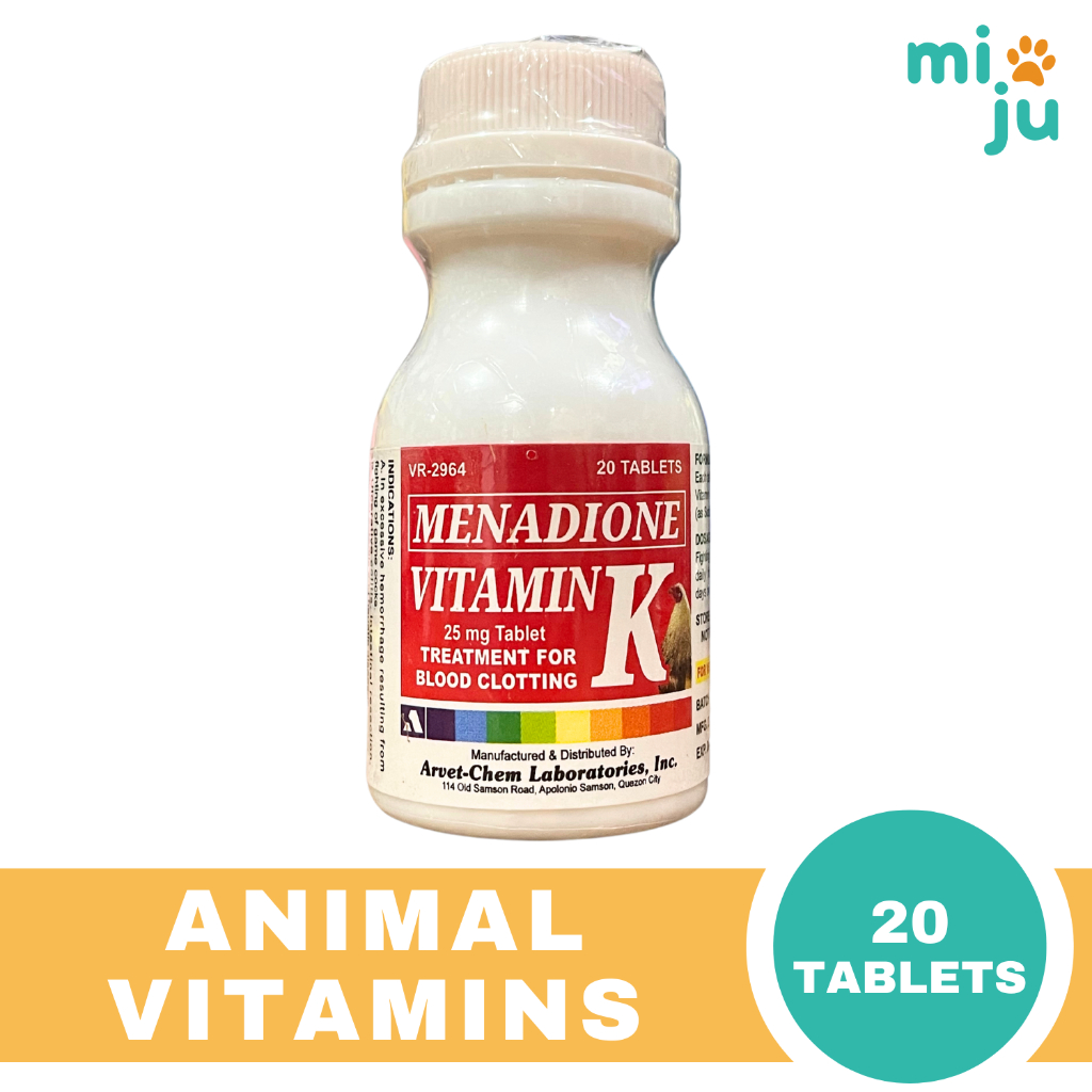 Arvet Menadione Vitamin K (20 Tablets) | Shopee Philippines