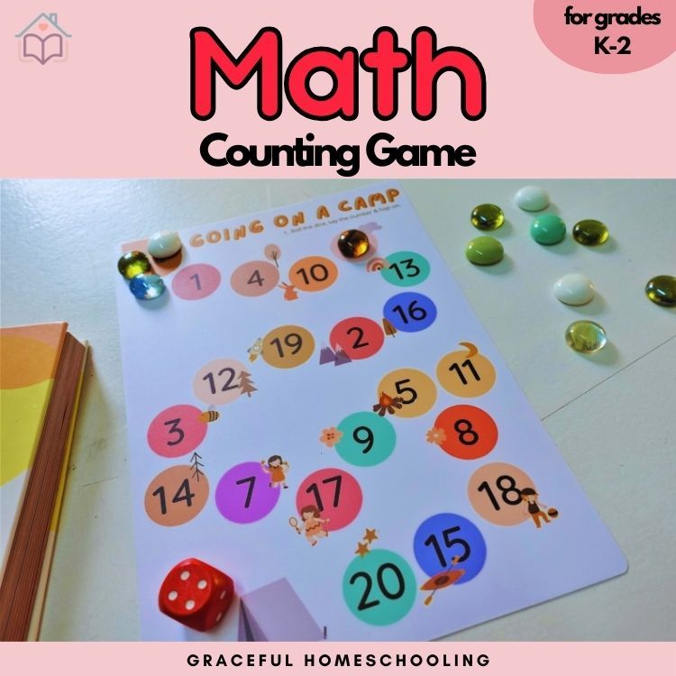 Counting Mat for Preschool, Counting Game, Kindergarten, Homeschool ...