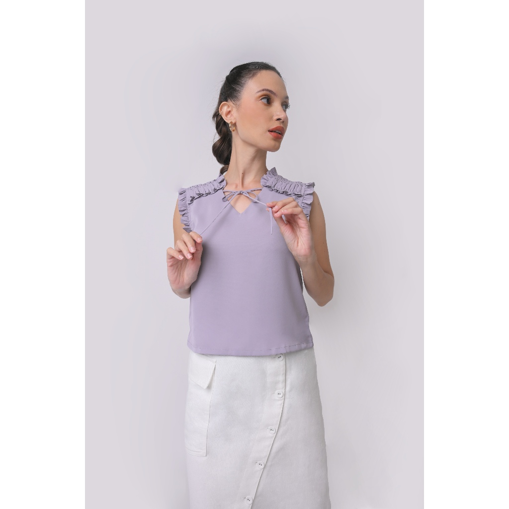 Alexa Sleeveless (SCS) Top (Lilac) | Shopee Philippines