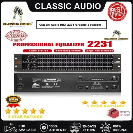 DBX 2231/2231s 20 SERIES Graphic Equalizer/Limiter with Type III Noise ...