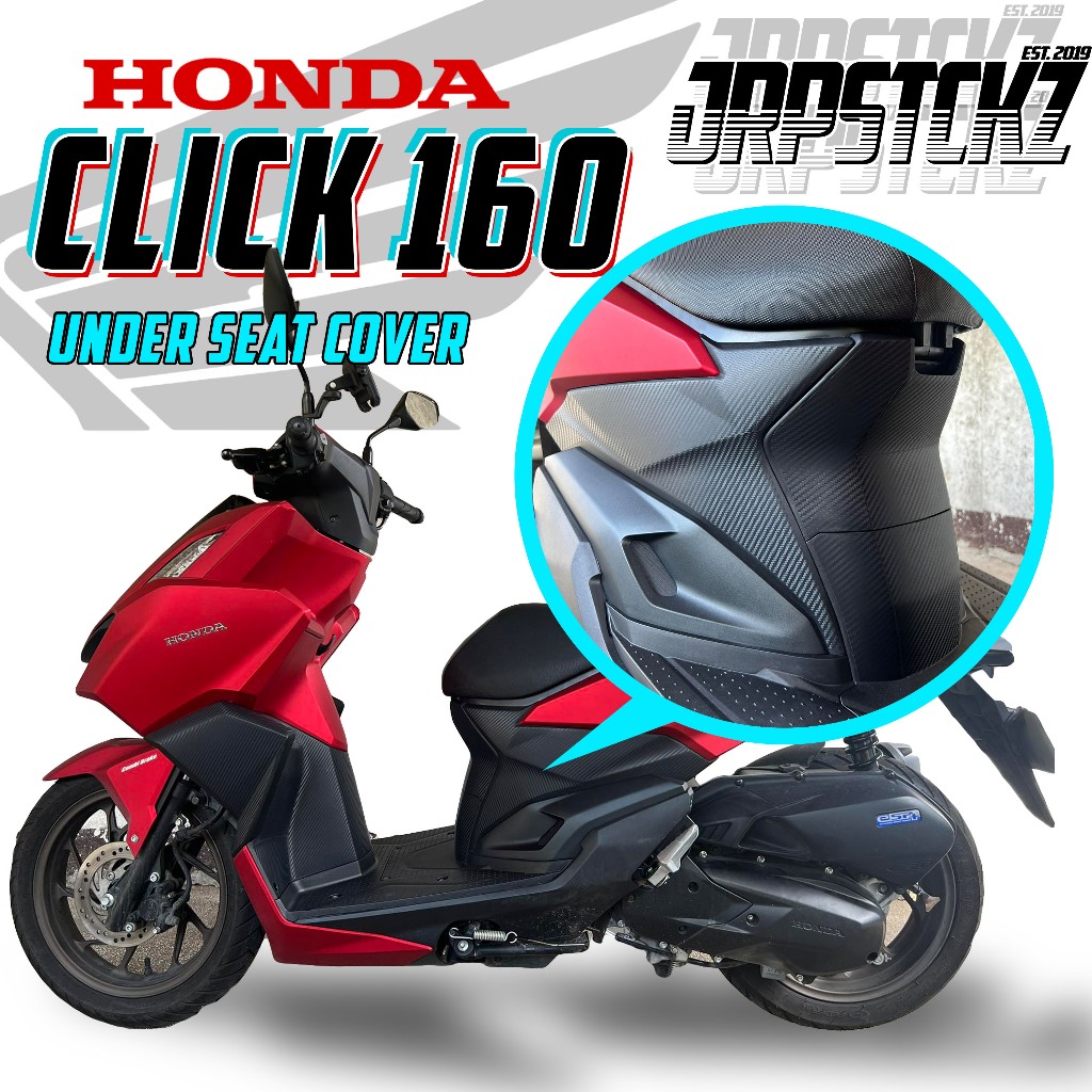 CLICK 160 UNDERSEAT Carbon | Easy to DIY, Ready to install | Shopee ...