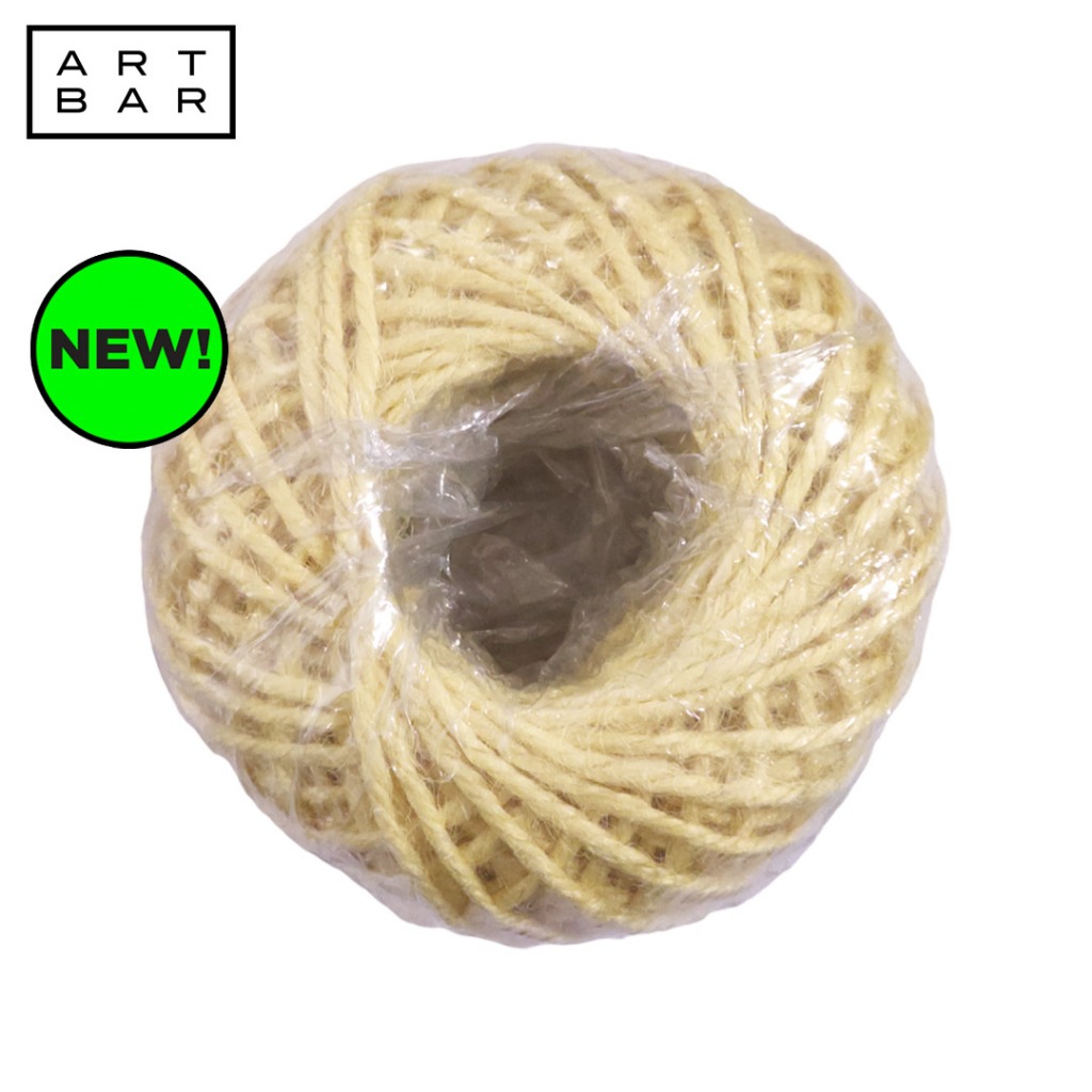 Jute String Roll T20 Light Yellow 50 Meters - Art Bar | Shopee Philippines