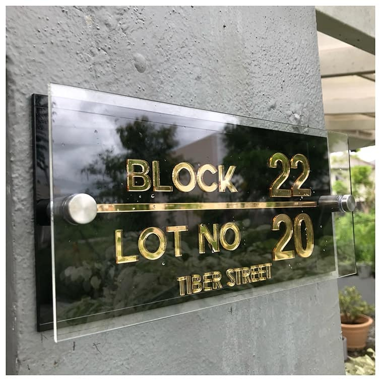 11X6 INCH Personalized House Plate/Signage/Marker/Acrylic | Shopee ...