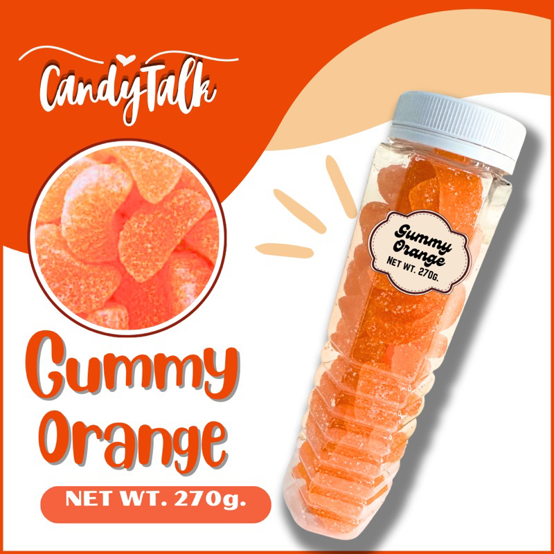 Gummy Orange – Soft Chewy Orange Flavored Candy (270g Bottle ...