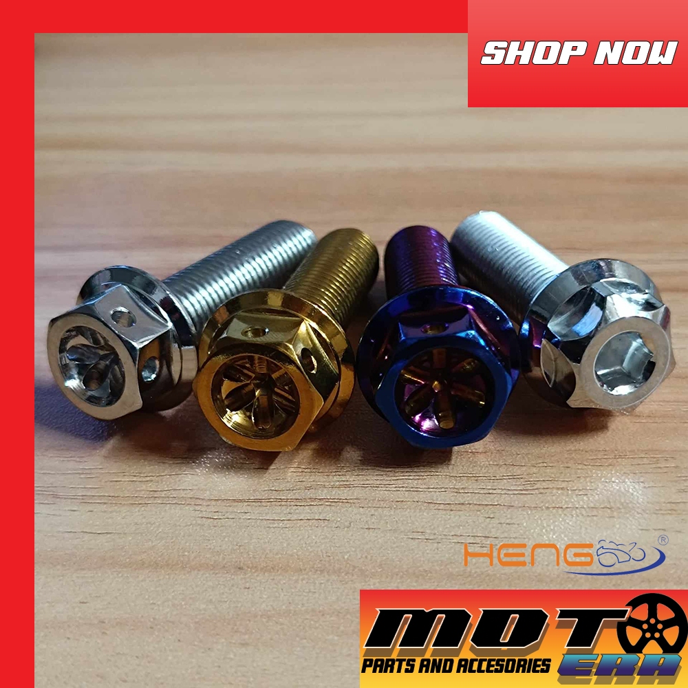 HENG STAINLESS 10X35 MM SHOCK BOLT WAVE / XRM / SMASH / REAR CALIPER ...