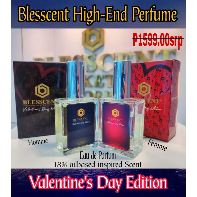 BLESSCENT HIGH-END ELEGANT PERFUME FOR MEN AND WOMEN 18% oil based Eau de Parfum | Shopee ...