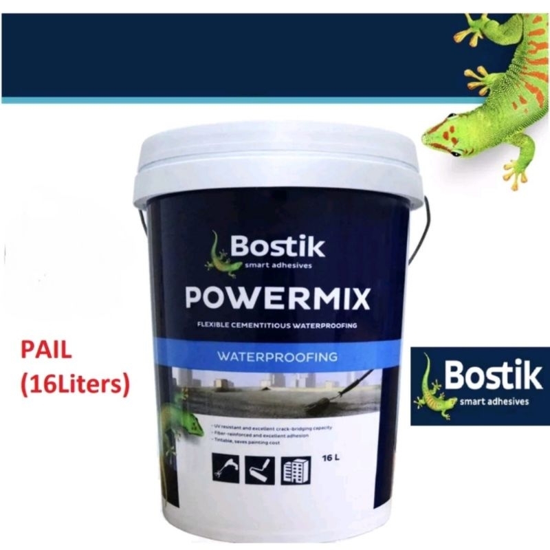 BOSTIK(POWER MIX) FLEXIBLE-CEMENTITIOUS-WATERPROOFING(16L) | Shopee ...