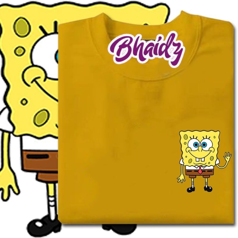 SPONGEBOB TSHIRT DESIGN FOR KID SIZES AND ADULT SIZES UNISEX | Shopee ...