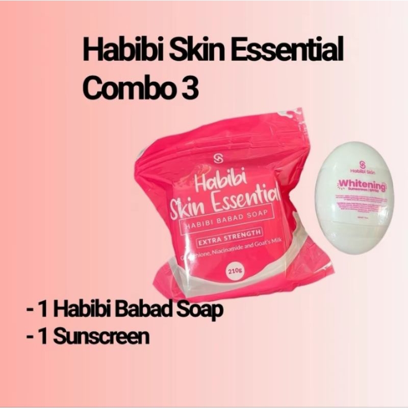 Habibi Skin Essentials Soap and Sunscreen | Shopee Philippines