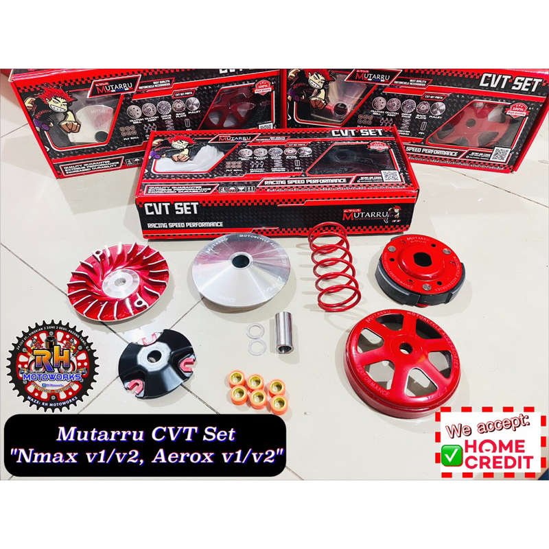 MUTARRU CVT SET YAMAHA NMAX/ AEROX/ MIO I 125/ MSI 125/ GEAR 125/ SPORTY/ SOULTY/ FINO/ NUOVO ...