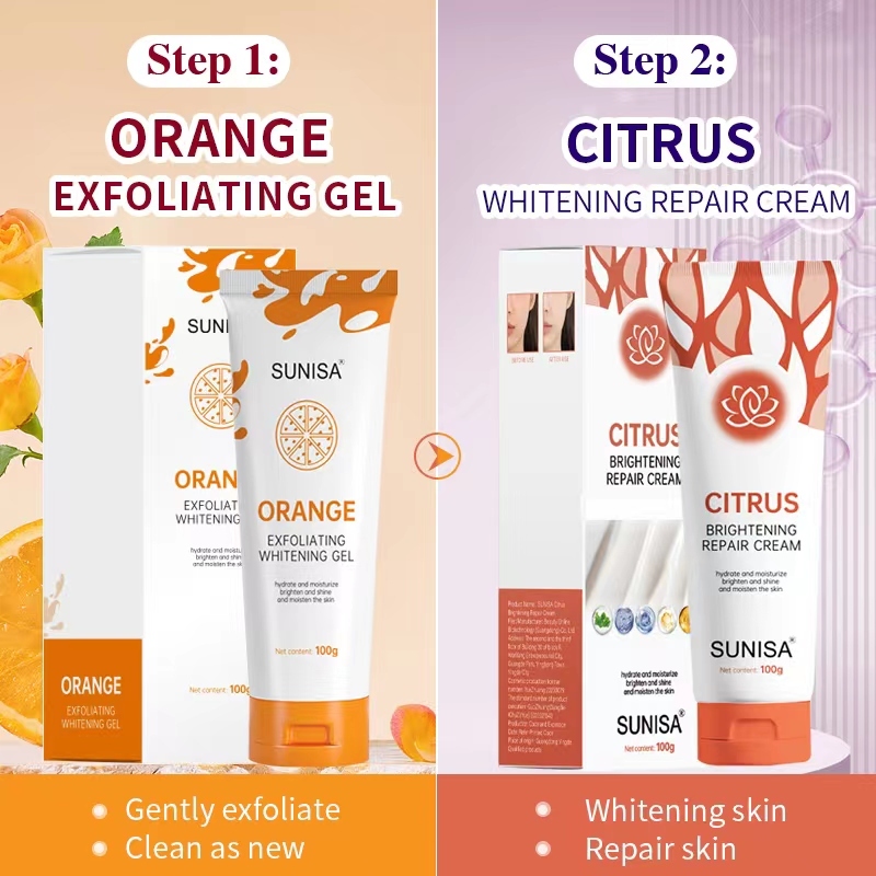 BUY1 TAKE1 1PC SUNISA Orange Exfoliating Whitening Gel + 1PC SUNISA ...