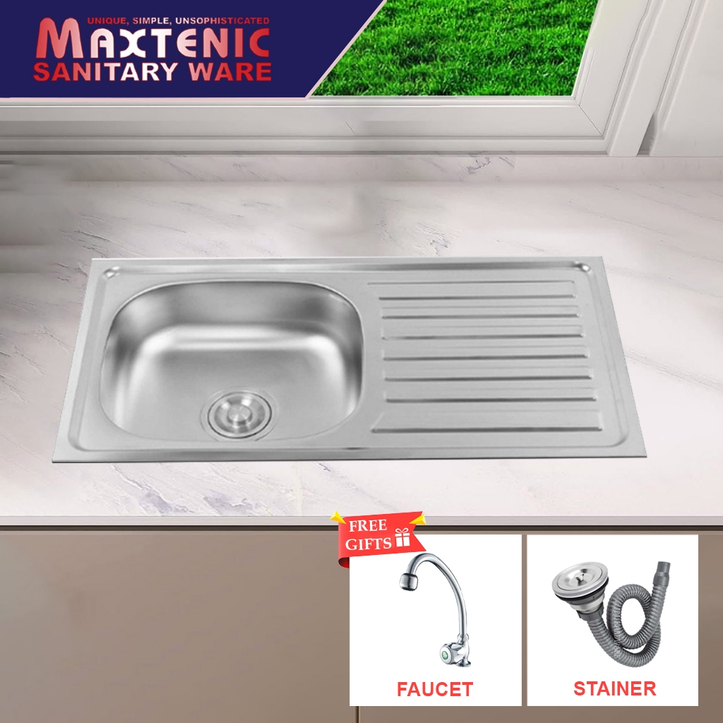 LOWEST PRICE 304 SUS --Stainless kitchen sink/ lababo with drain Plate ...