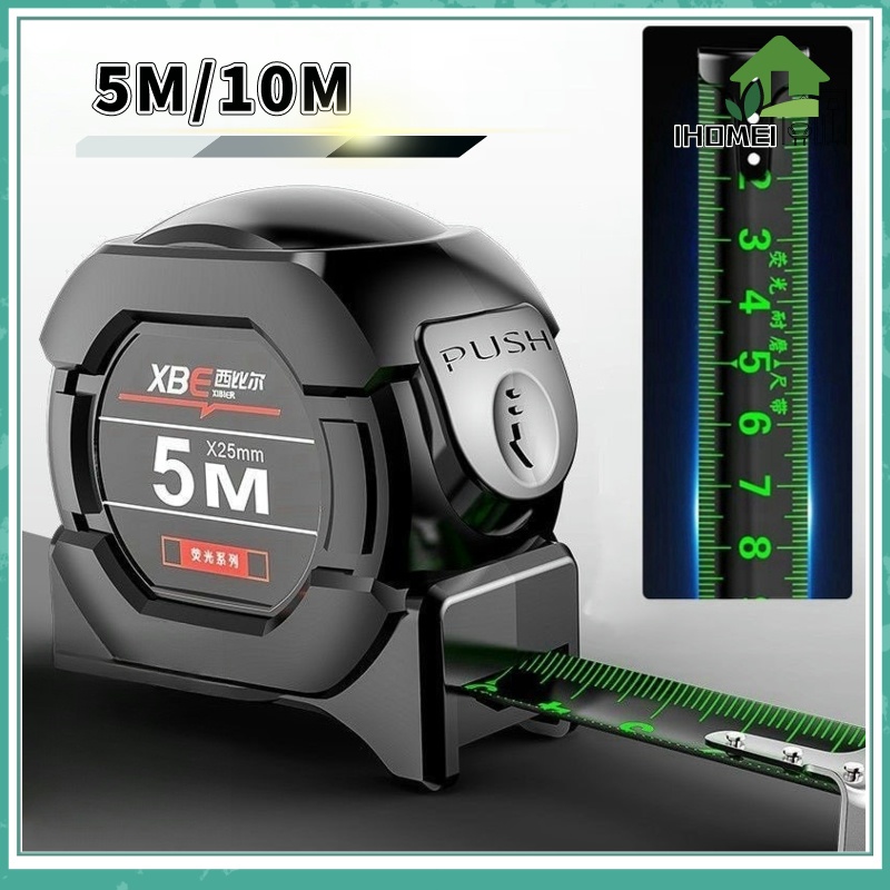 Steel Measuring Tape Self Lock Meter Tape Measuring Tool | Shopee ...
