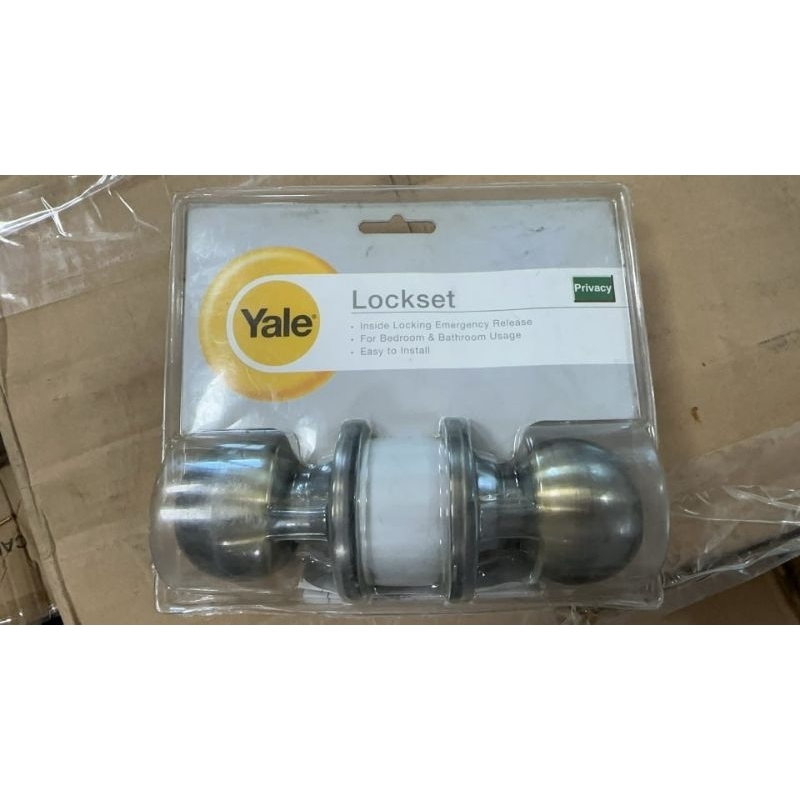 YALE LOCK SET DOOR KNOB (key less) | Shopee Philippines