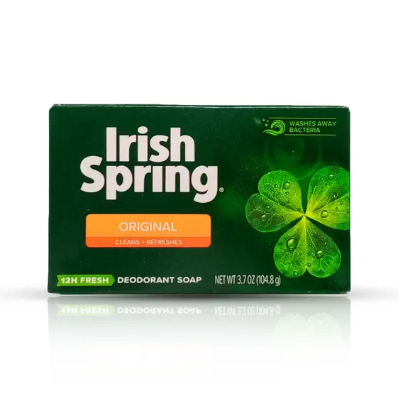 Irish Spring Original Deodorant Soap 104.8g (1pc) Made in Mexico ...