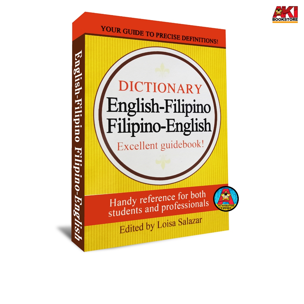 AUTHENTIC Dictionary English-Filipino Filipino-English Handy reference ...