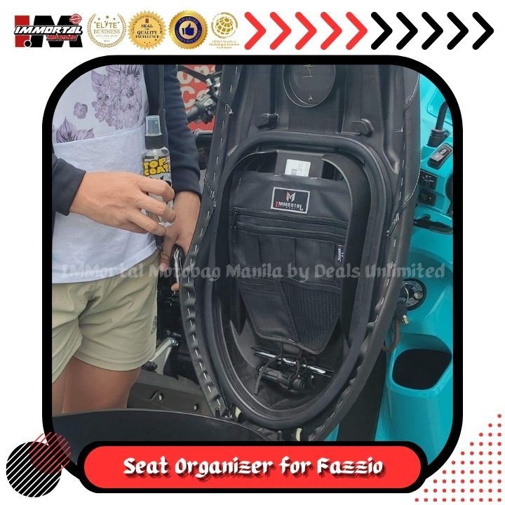 Yamaha Mio Fazzio Seat Organizer by IMMortal Motobag | Shopee Philippines