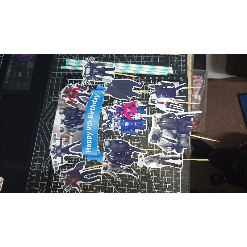 customized photo Printed cake toppers skibidi toilet camera titan tv ...