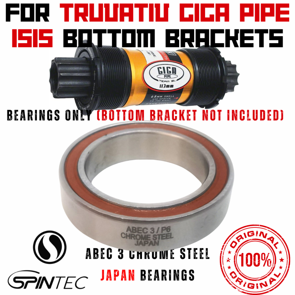 Truvativ Giga Pipe ISIS Bottom Bracket Chrome Steel Japan Bearings from ...