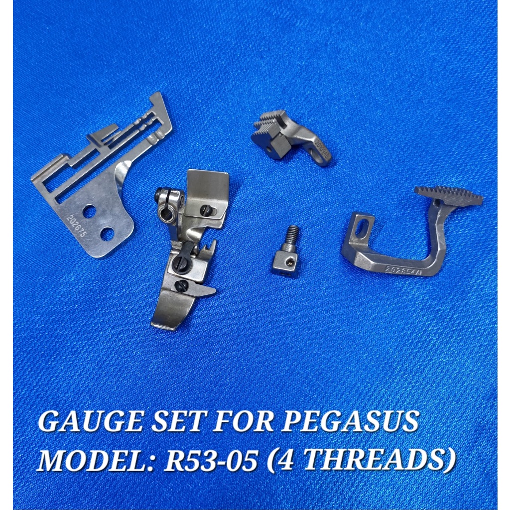 GAUGE SET PEGASUS MODEL: R53.05 (4 THREADS ) FOR EDGING SEWING MACHINE ...