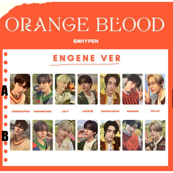Enhypen Orange Blood Album ENHYPEN [ORANGE BLOOD] 5th Mini Album KALPA ...