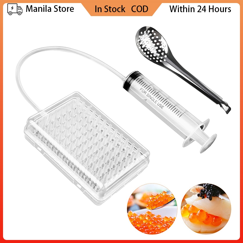 Manual Caviar Maker Box Roe Sauce Making Tool Molecular Gastronomy Kit ...