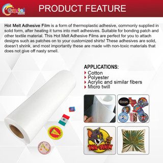 Hot Melt Adhesive Film Iron on Adhesive Patch Double Sided Heat ...