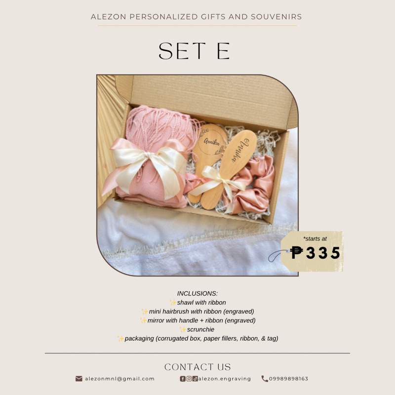WEDDING GIFT SET FOR ENTOURAGE / BRIDESMAIDS / NINANG | Shopee Philippines