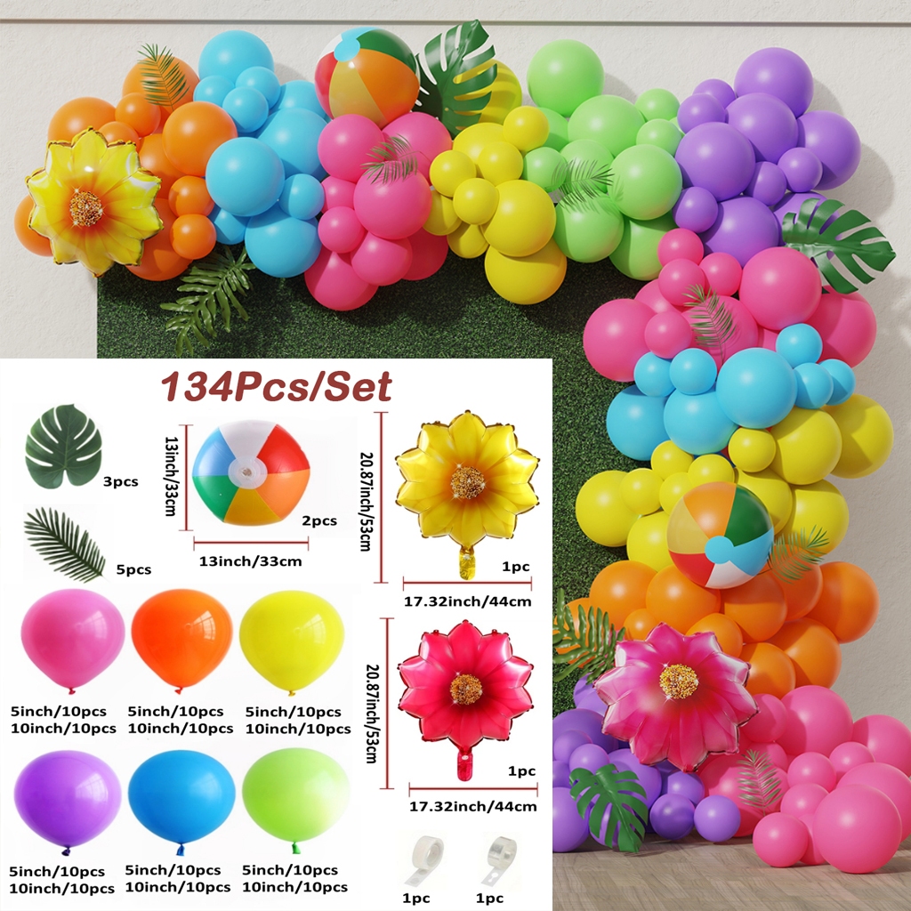 Balloon Garland Set Arch Chain Beach Inflatable Toy Balloon Balloon ...