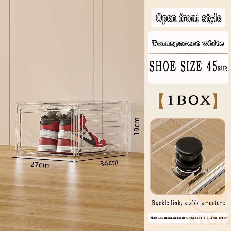 SALVO Acrylic Shoe Box Shoe Storage Box Storage Organizer Stackable ...