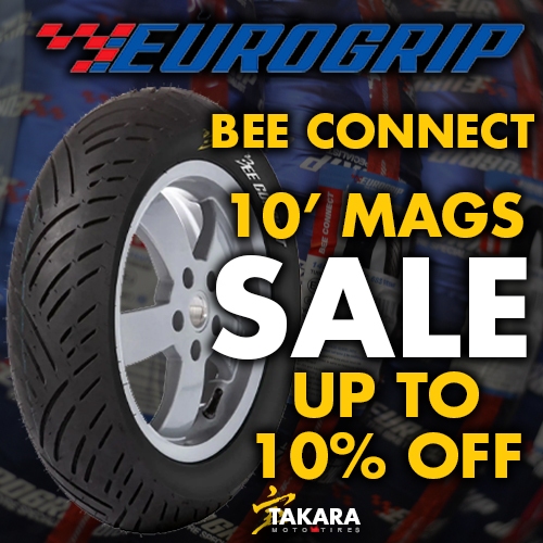 EUROGRIP TIRE Bee Connect 10 by TAKARA (FREE TIRES SEALANT, PITO ...