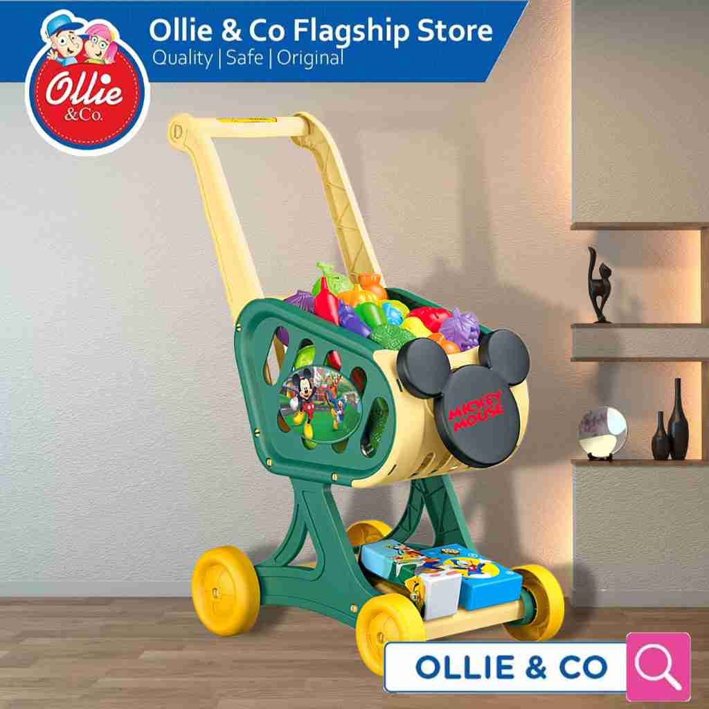 Ollie & Co Disney Mickey And Friends Mickey Mouse Shopping Cart Trolley ...