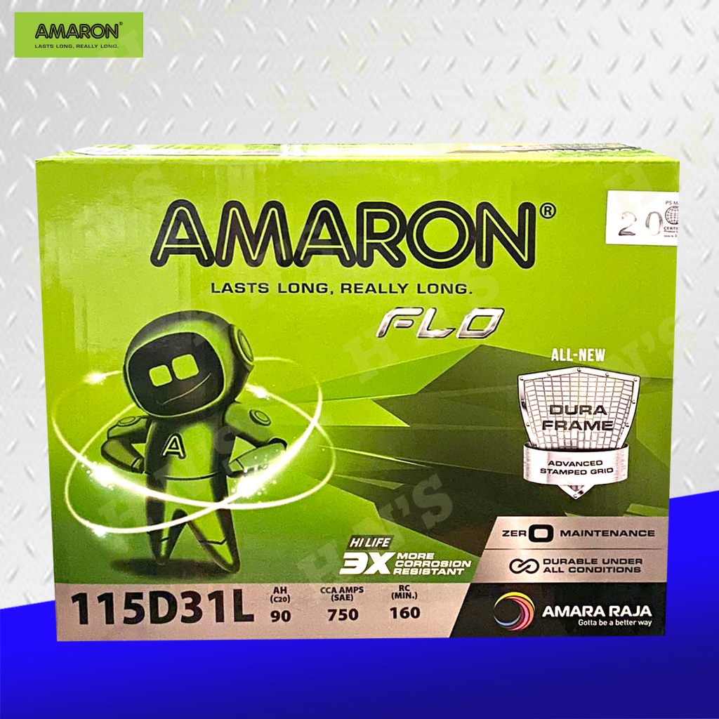 Amaron Hi Life 115D31L ( 3SMF ) Maintenance Free Car Battery w/ 21 ...