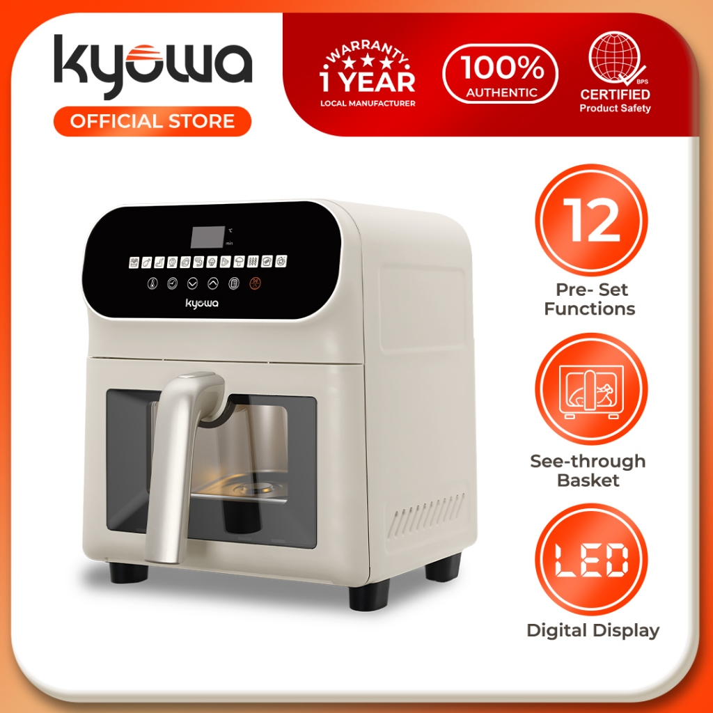 Kyowa 5.8 Liters Digital Air Fryer - Ivory (KW-3833) | Shopee Philippines