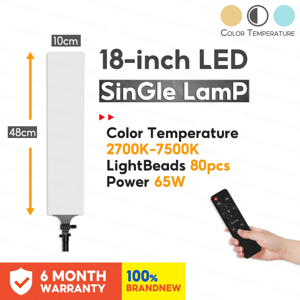 48cm Ultra Big Makeup Gig Lamp Panel Photography Lighting Remote ...