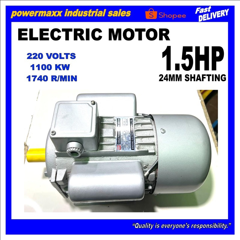 1.5HP ELECTRIC MOTOR | Shopee Philippines