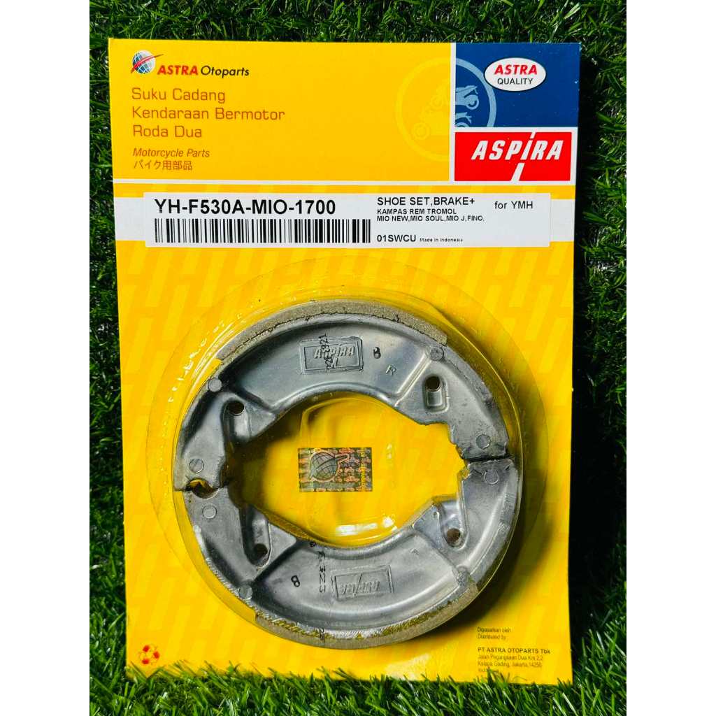 ASPIRA BRAKE SHOE SET FOR YAMAHA MIO NMAX AEROX M3 YH-F530A-MIO-1700 ...