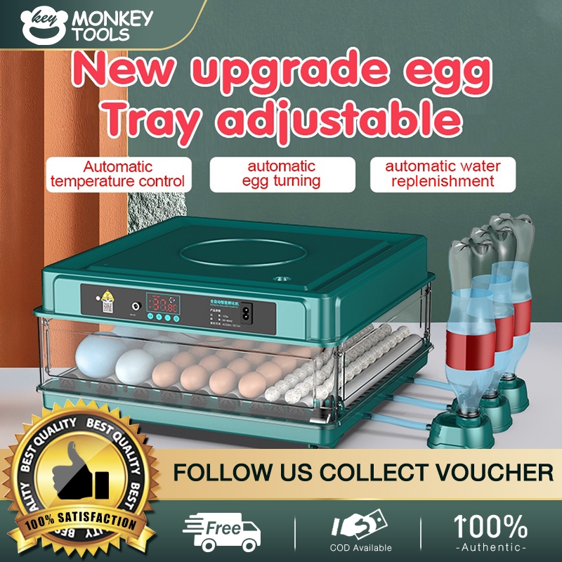 Fully Automatic Egg Incubator 98/108/130 Eggs Intelligent Digital ...
