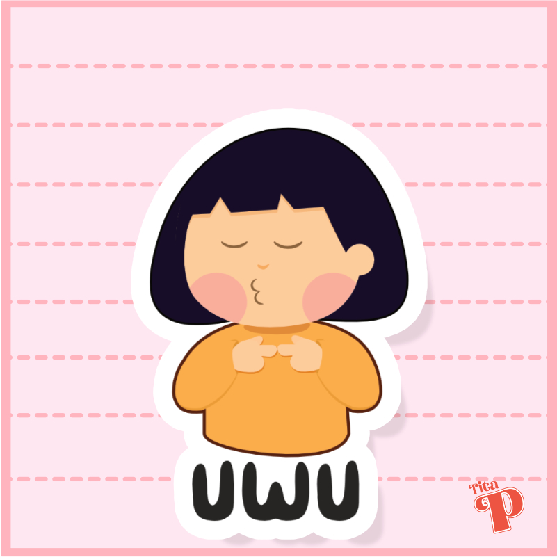 uwu - witty waterproof sticker | Shopee Philippines