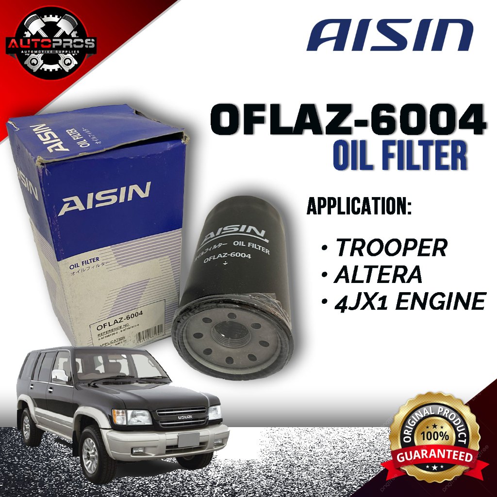 AISIN Oil Filter OFLAZ-6004 same as VIC C-524 for ISUZU D-MAX , ALTERRA ...