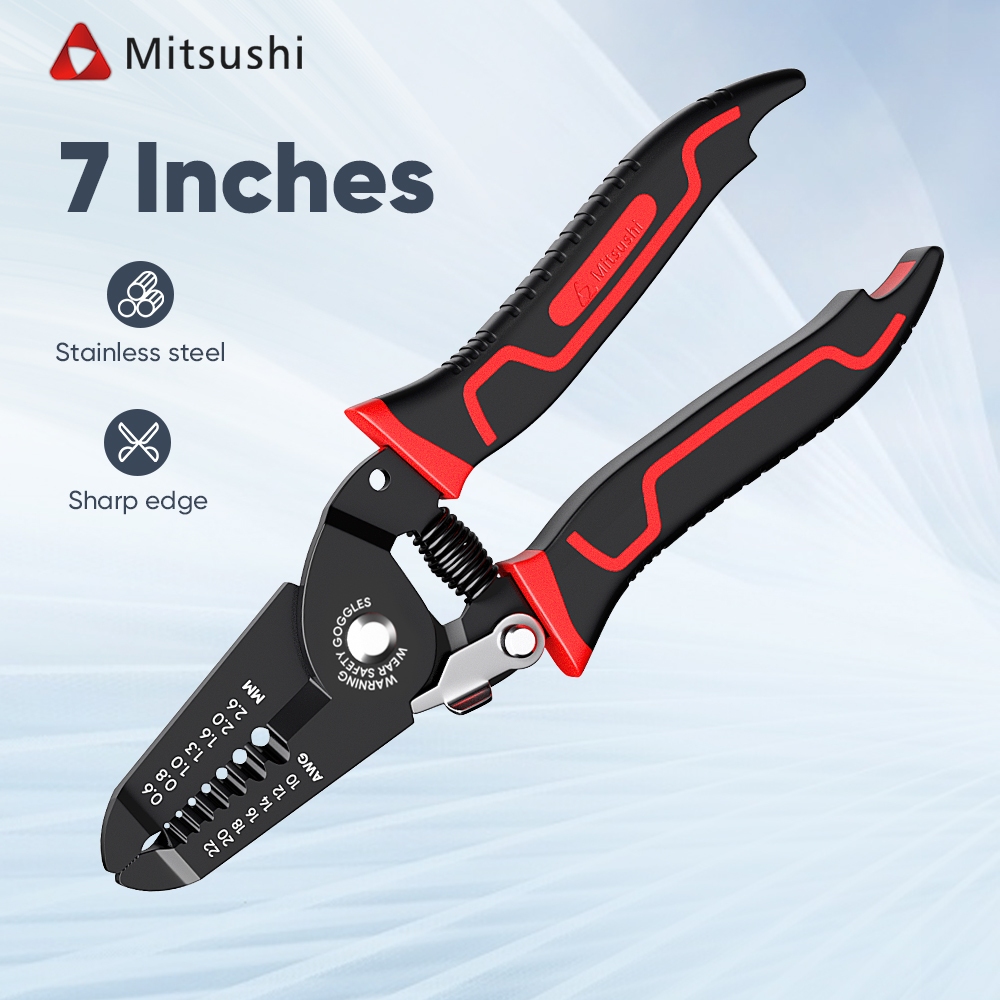Mitsushi 7-in-1 Wire Stripper Wire Striper-upgrade Cutter Wire Stripper ...