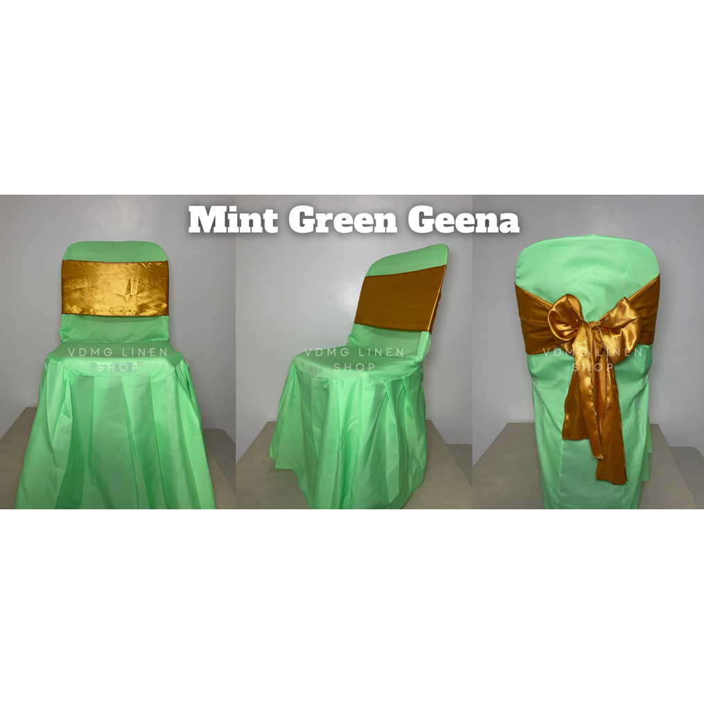 GEENA Chair Cover Monoblock Cover Catering Geena Gina Fabric (RIBBON ...