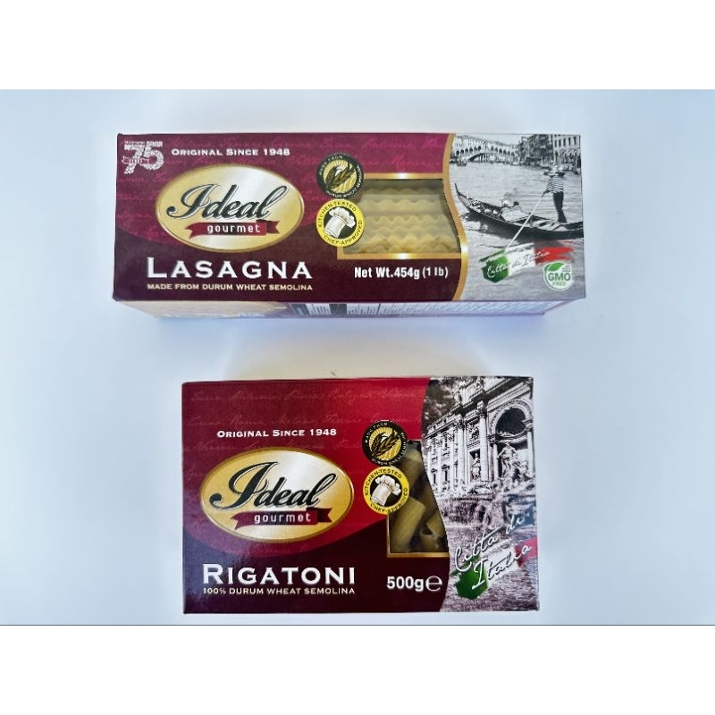 Authentic [IDEAL Gourmet & Dona Elena Al Dente] Lasagna, Rigatoni ...