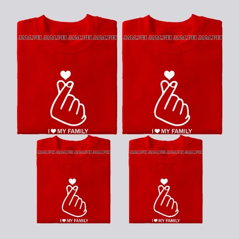 FAMILY T-SHIRT OPPA I LOVE MY statement cotton thick casual | Shopee ...