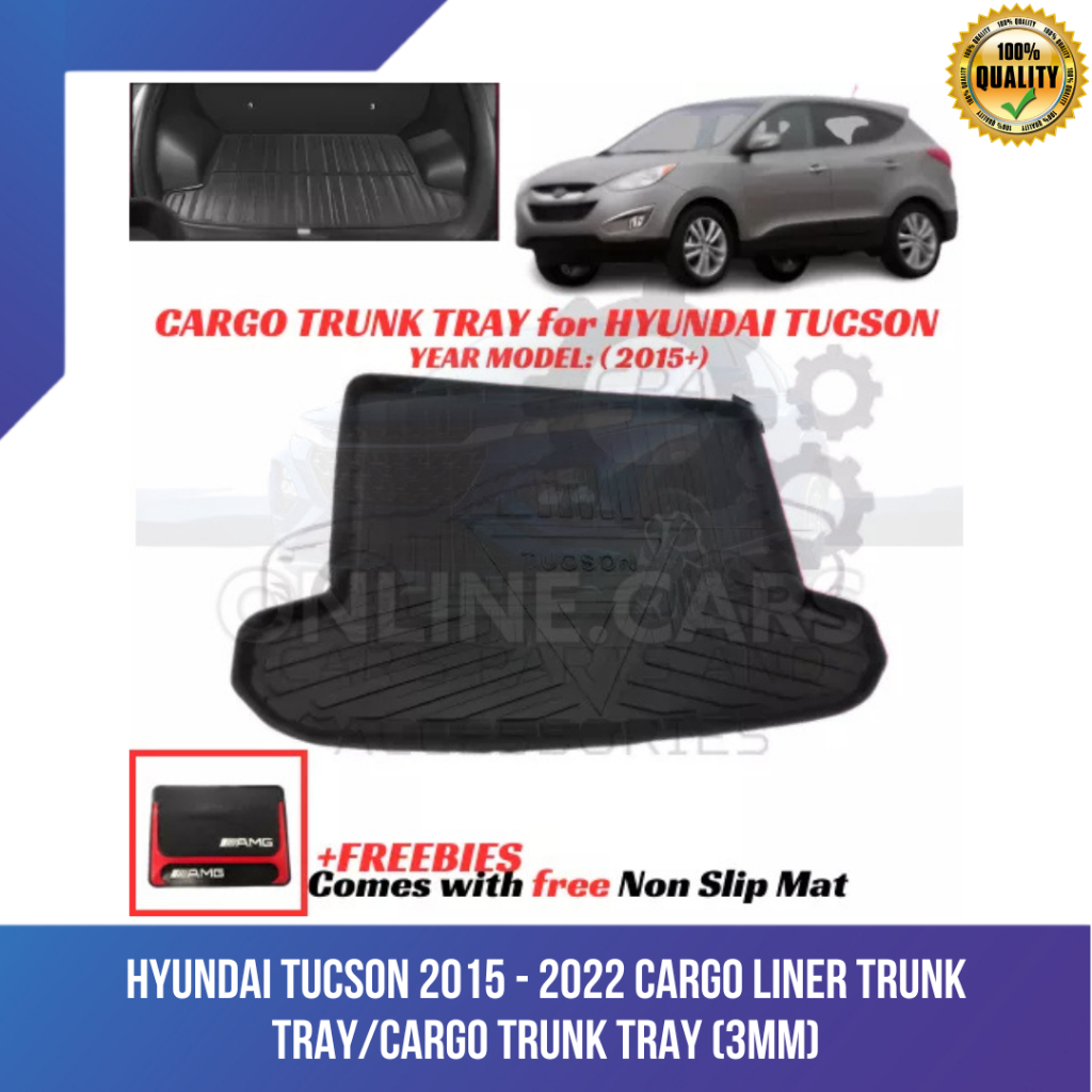 CPA 3mm Hyundai Tucson 2015 - 2022 Cargo Liner Trunk Tray/Cargo Trunk ...