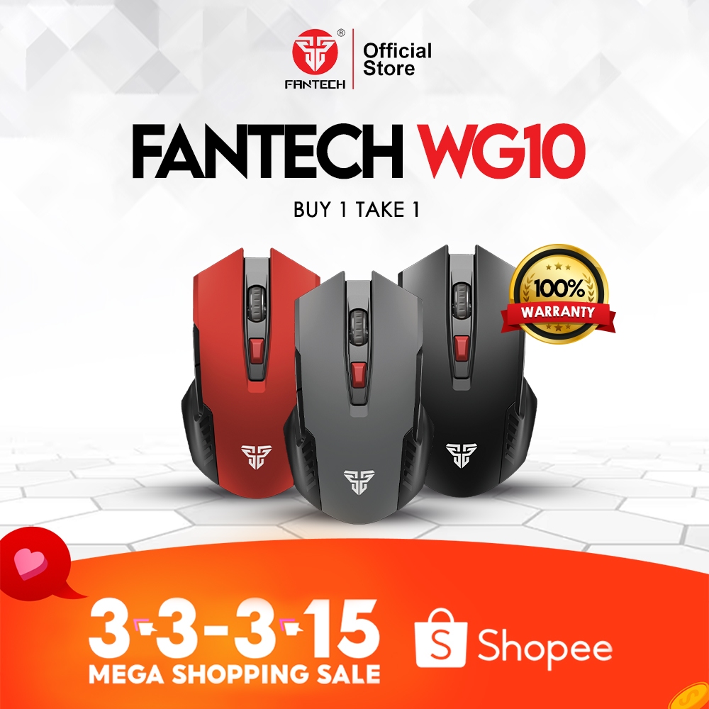Fantech BUY1 TAKE1 WG10 Raigor II Wireless Gaming Mouse 2000 DPI 2.4 ...